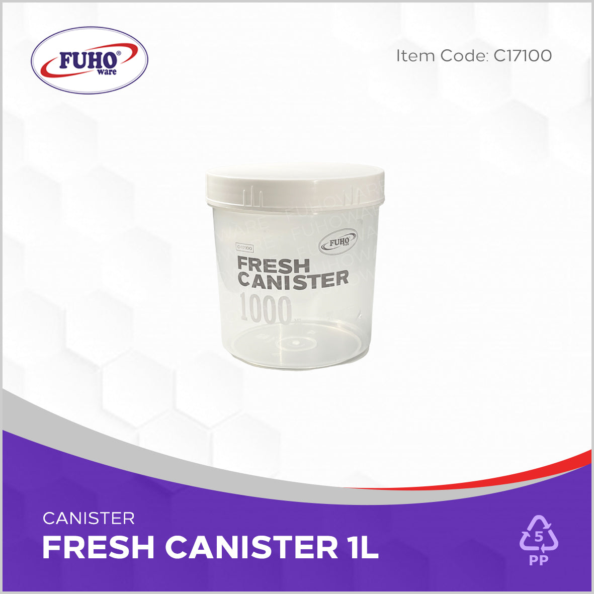 FUHO Fresh Canister 1000mL – PLEXCO PLASTIC PRODUCTS