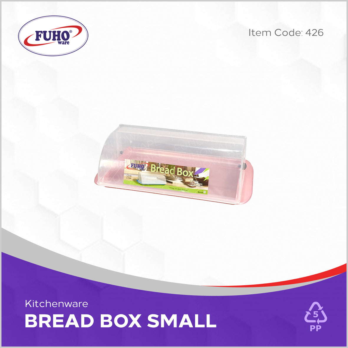 FUHO Bread Box Small (Pandesal Box Small) – PLEXCO PLASTIC PRODUCTS