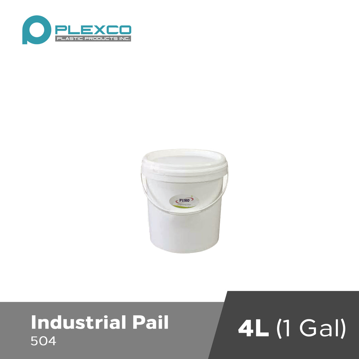 Plexco Industrial Pail 4L (1 Gal.) – PLEXCO PLASTIC PRODUCTS